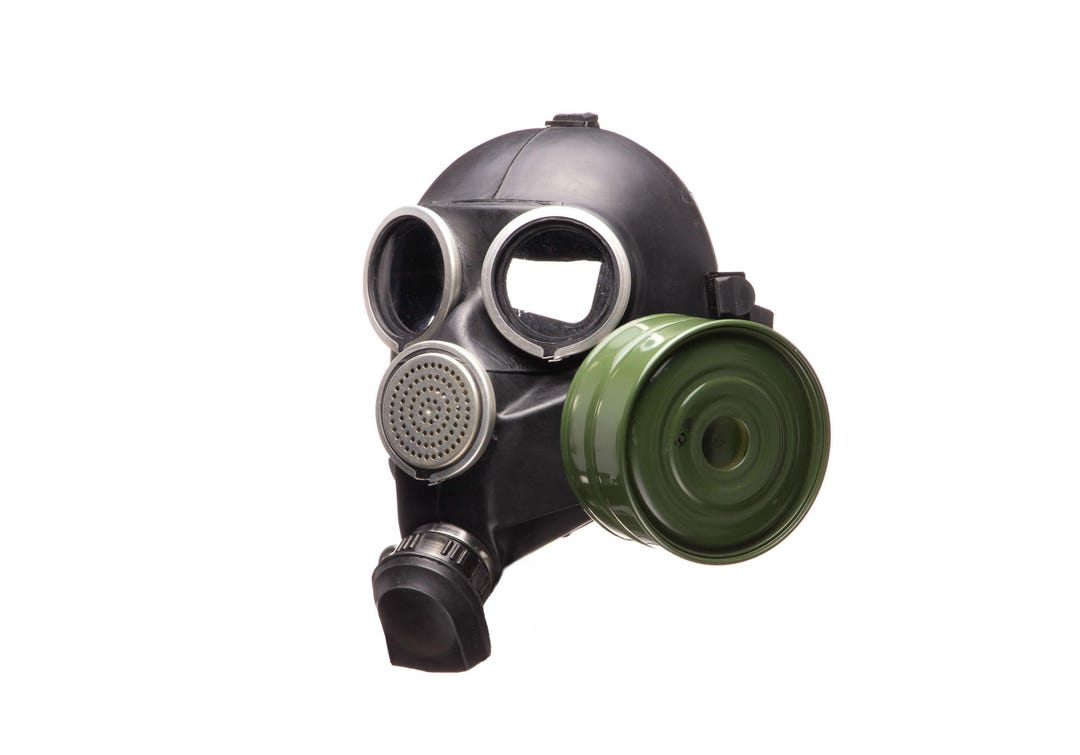 Vintage Soviet/russian Gas Mask GP7 Black Military Respirator With ...