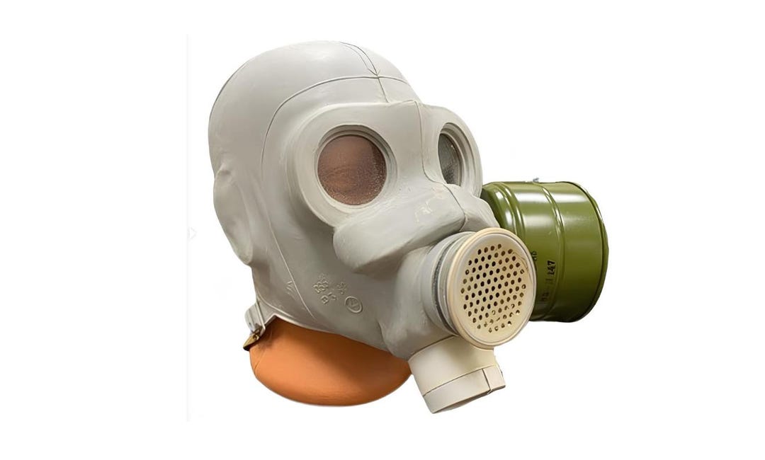 Vintage Soviet Army Gas Mask PMG Military Respirator With Filter. Like ...