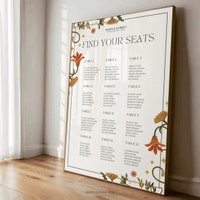 Art Deco Wedding Seating Chart Template: Gatsby Style, Editable - Etsy