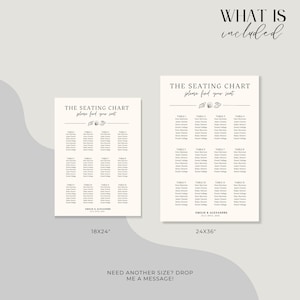 Seashell Beach Wedding Seating Chart Template, Coastal Ocean Reception ...