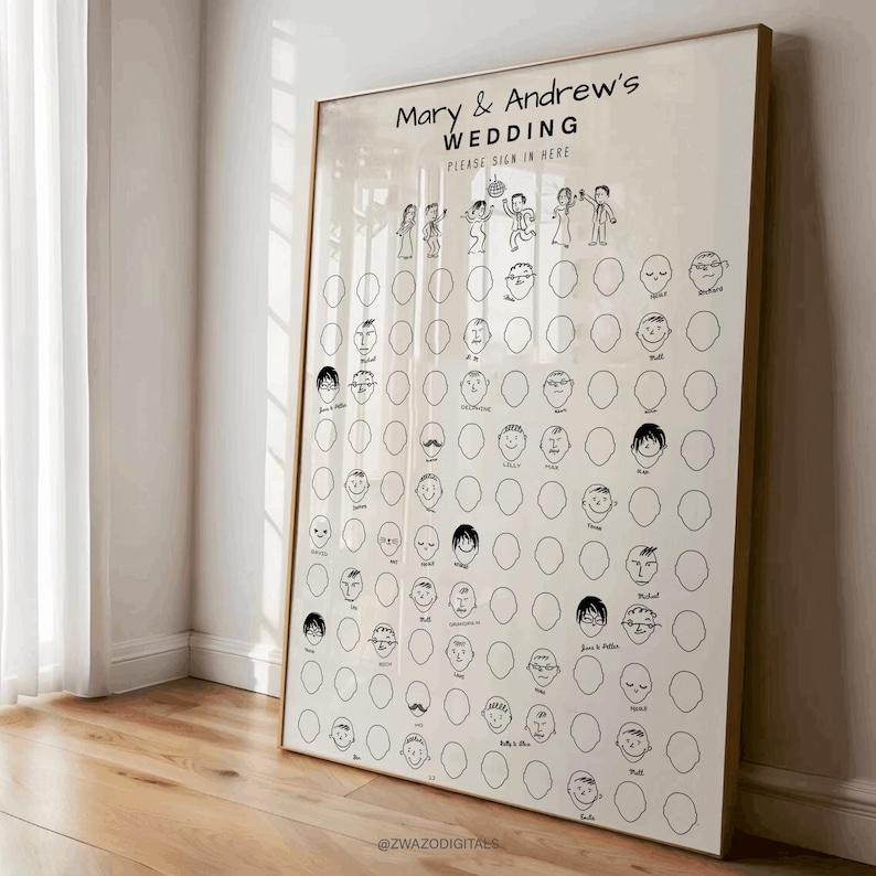 Wedding Guest Book Alternative, New Guest Book Idea, Unique Guest Book ...