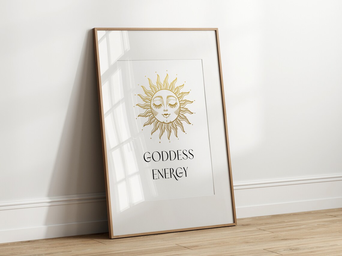 Divine Energy Poster Print Printable Wall Art Bohemian Wall Art Home ...