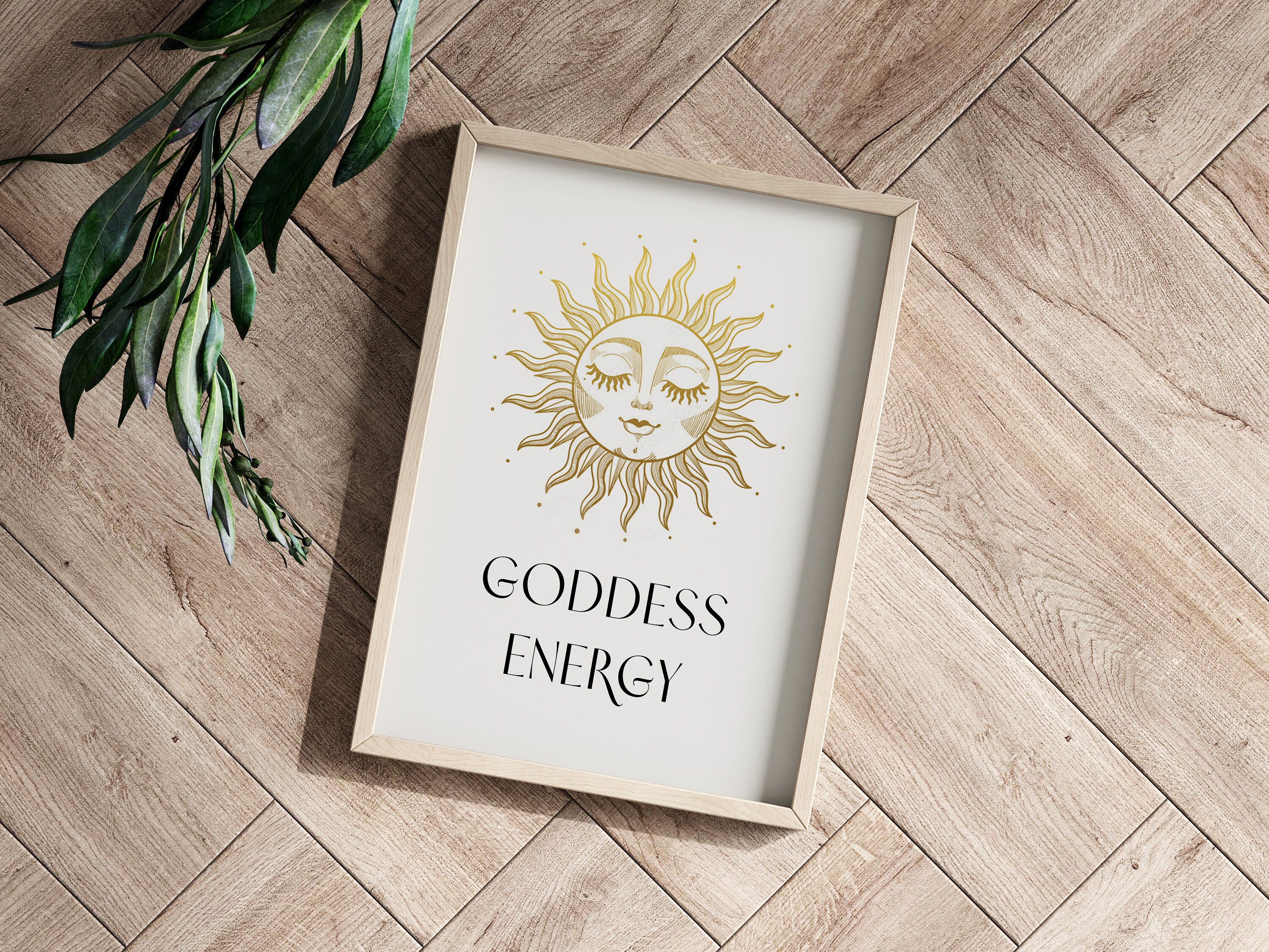 Divine Energy Poster Print Printable Wall Art Bohemian Wall Art Home ...