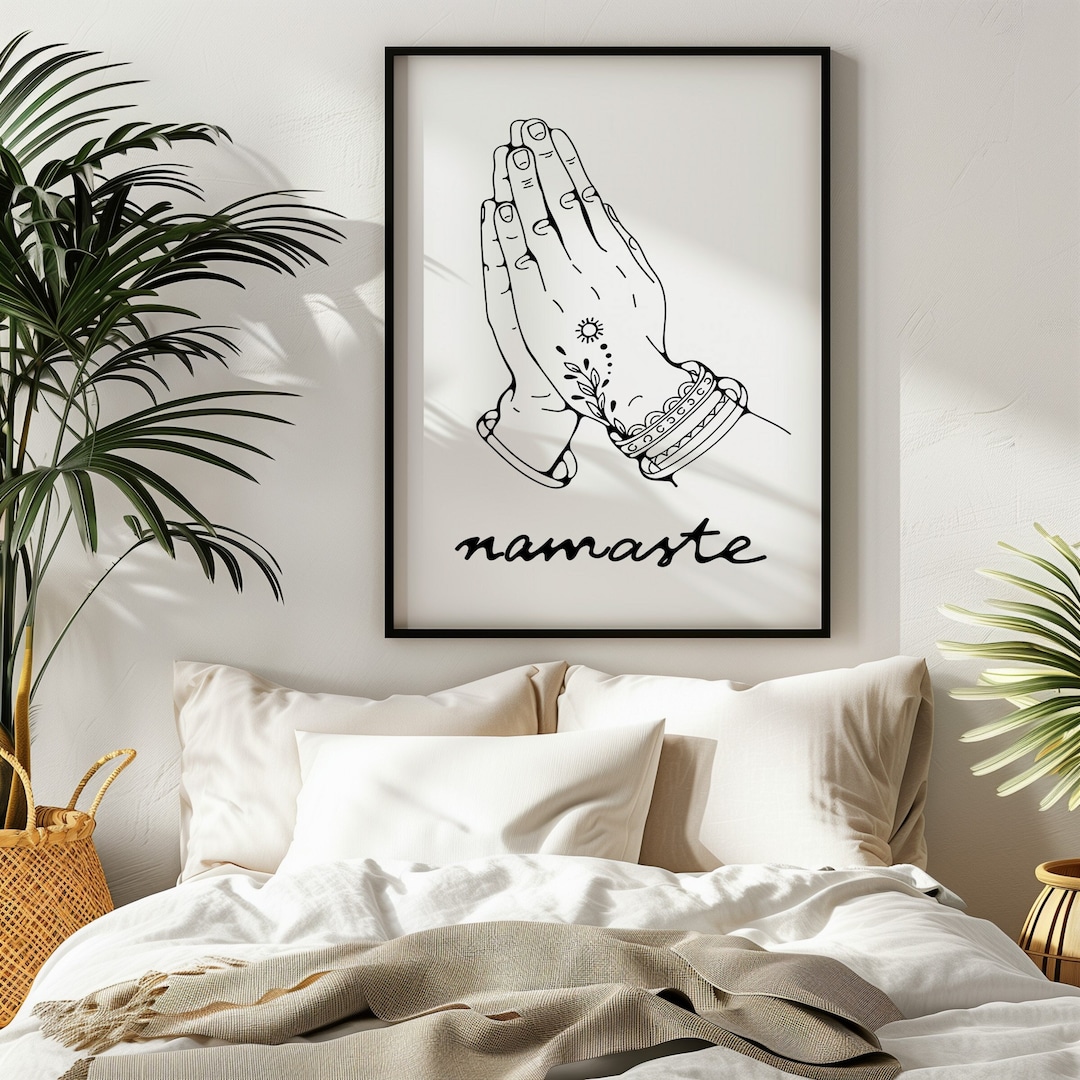 Namaste Wall Art Home Decor Printable Wall Art - Etsy