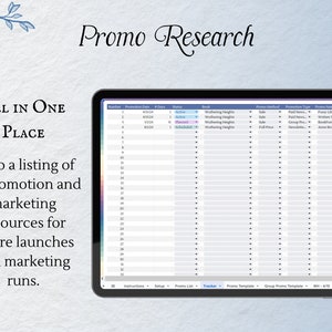 Book Promotion Tracker - Launch and Marketing for Indie Authors - Etsy