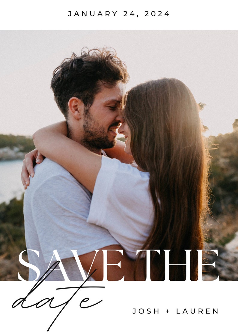 Editable Save the Date Template - Etsy