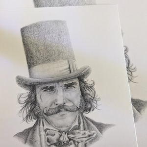 Print of a Drawing. Bill "the Butcher" From the Movie Gangs of New York ...