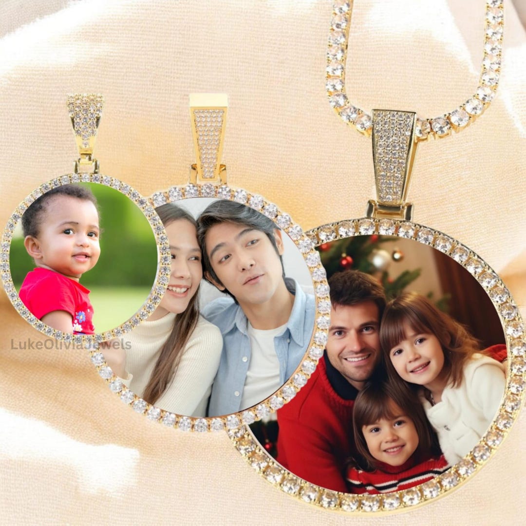 Personalized Picture Necklace Custom Photo Necklace Pendant Necklaces ...