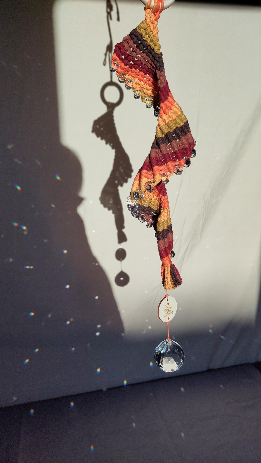 Personalized Macrame Suncatcher With Bible Verse, Suncatcher Window ...