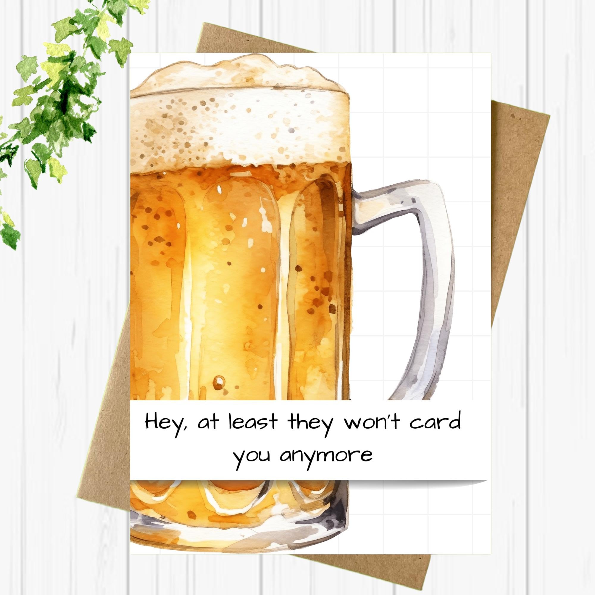 Funny Birthday Card Beer Card - Etsy