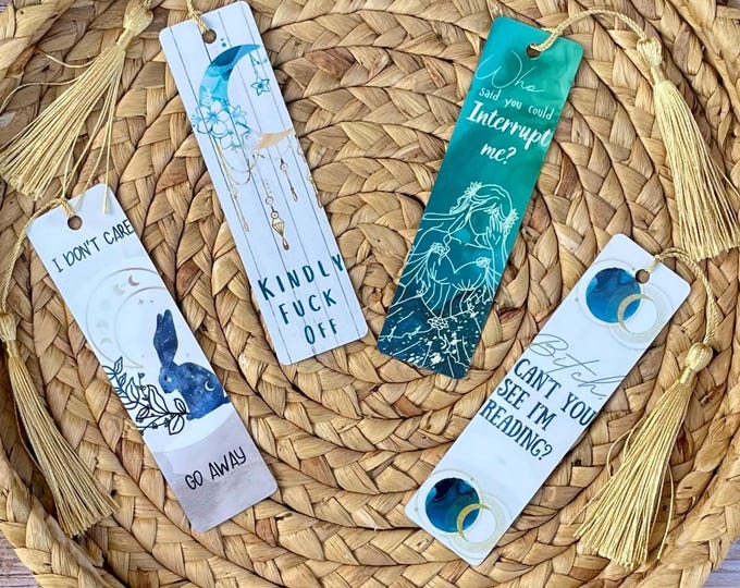 Small Attitude Bookmarks | Sassy Sublimation Bookmarks | Metal Aluminum ...