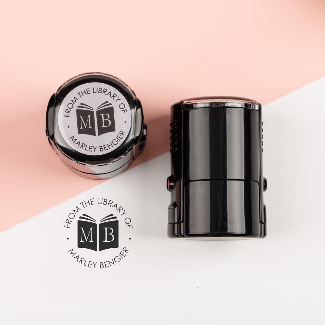 Custom Self Inking Stamp, Personalized Book Stamp,wedding Stamp, From ...