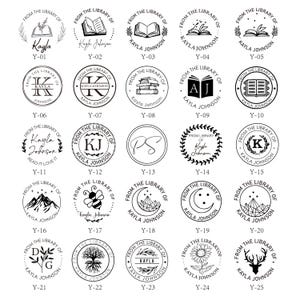 Personlize Logo Embosser Stamp, Custom Book Embosser,custom From the ...