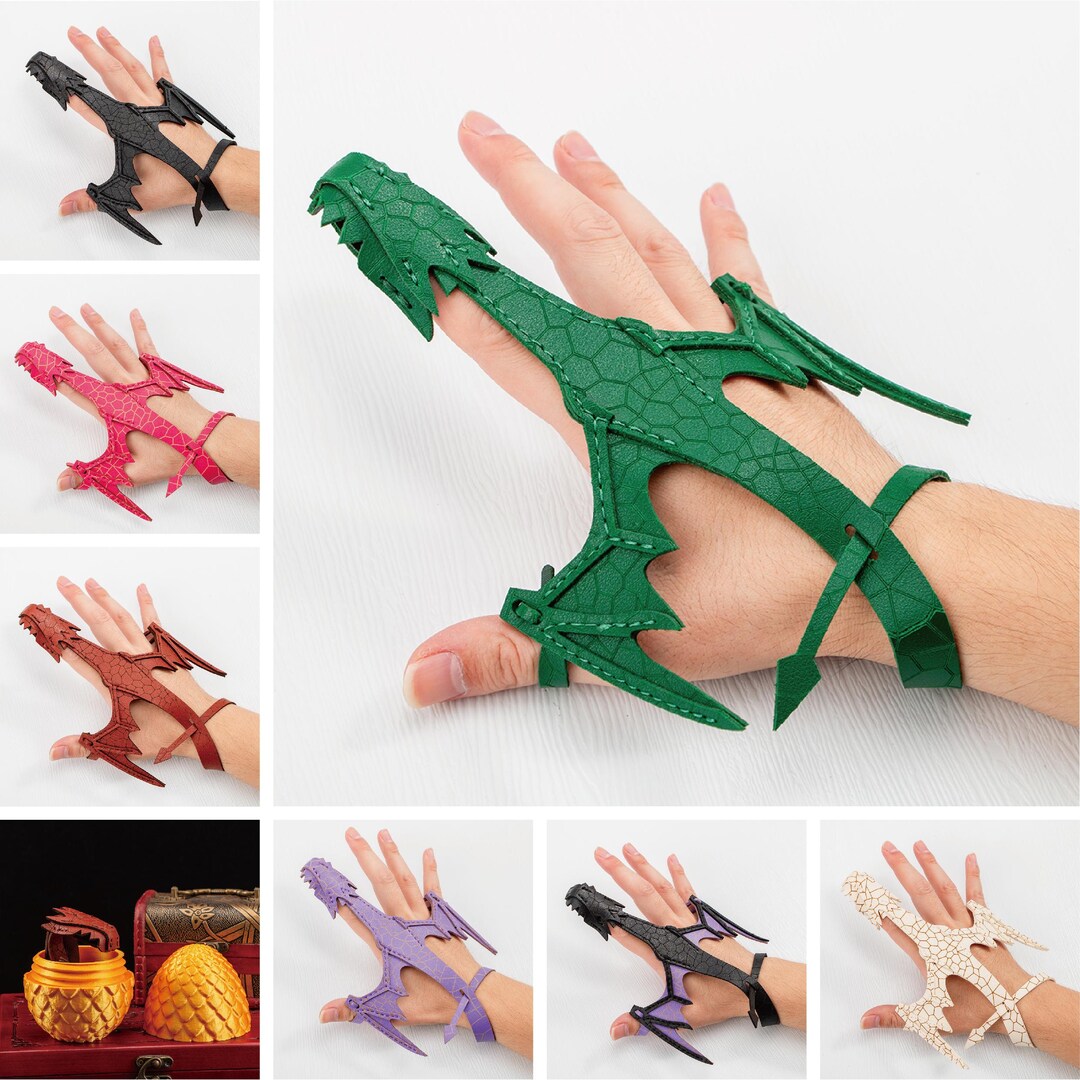 Leather Hand Dragon Pet,adjustable Dragon Hand Cuff Arm Band, Dragon ...