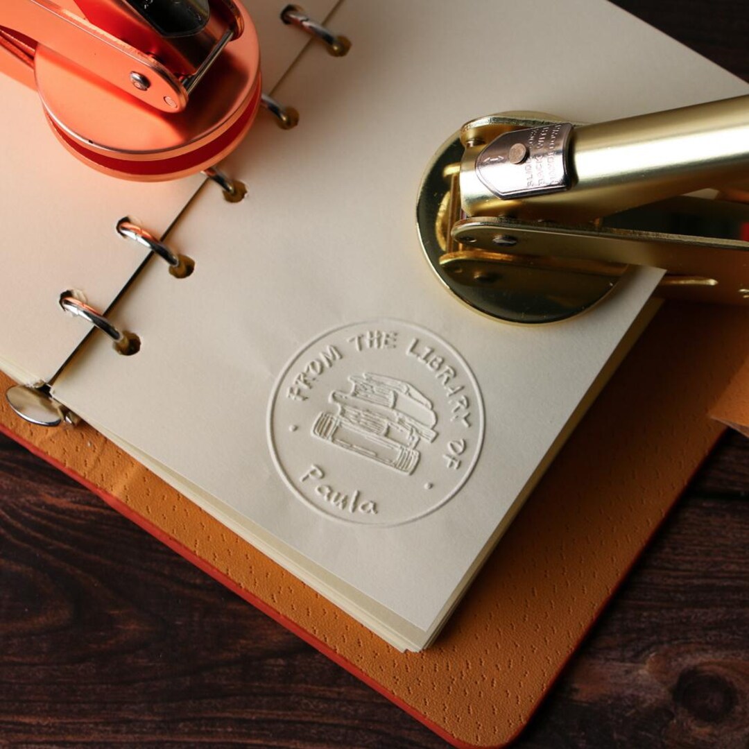 Rose Gold Embosser, Custom Library Embosser, Personalized Embosser ...
