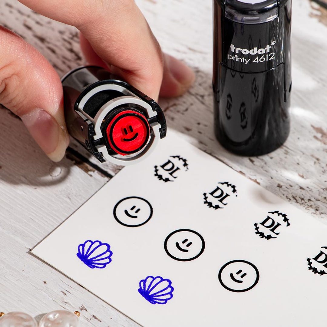 Custom Loyalty Card Self Inking Stamp, Small Logo Stamp, Loyalty Card ...