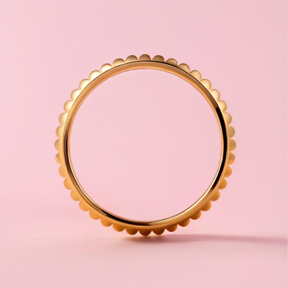 Rigatoni Pasta Ring, Rigatoni Noodle Jewelry, Thick Chunky Ring in Gold ...