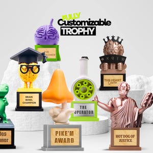Custom Trophy, Build Your Trophy, Funny Office Awards, Employee ...