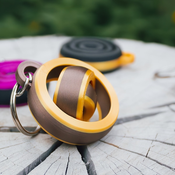 Fidget Spinner Keychain - Etsy