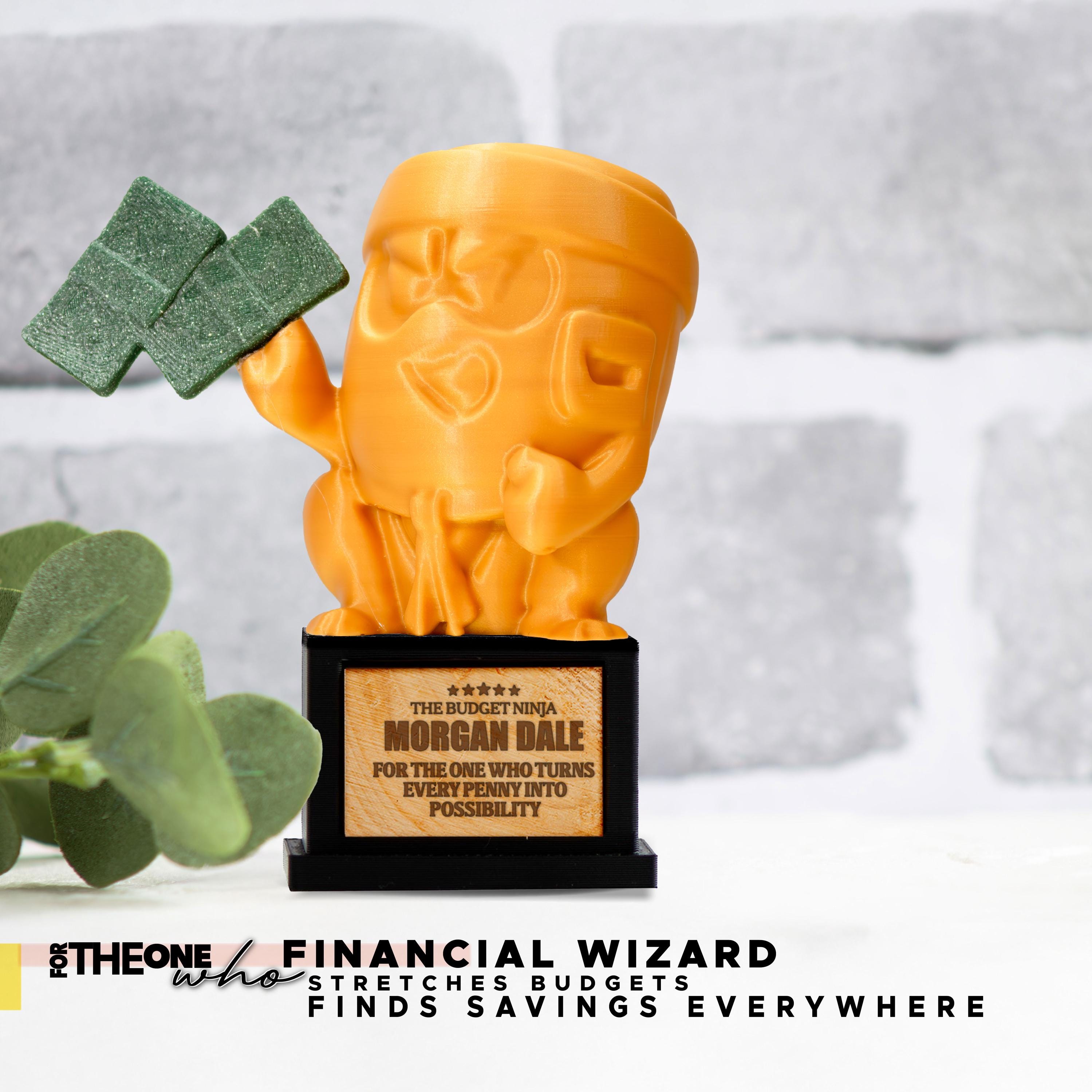 Budget Ninja Desk Trophy: Money Manager Award, Frugal Flex Desk Decor ...
