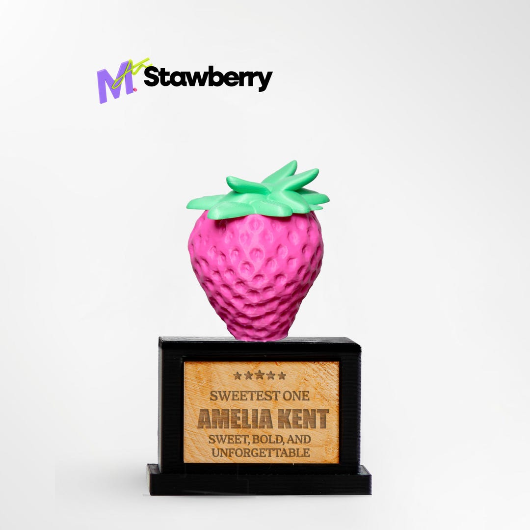 Strawberry Trophy : Funny Fruit Award, Sweet Appreciation Gift ...