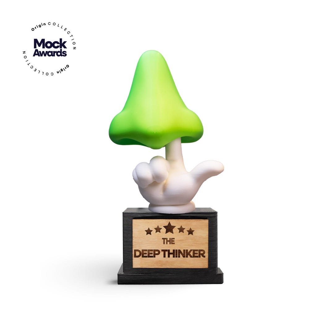 The Deep Thinker Award: Funny Employee Recognition Gift | Mock Awards ...