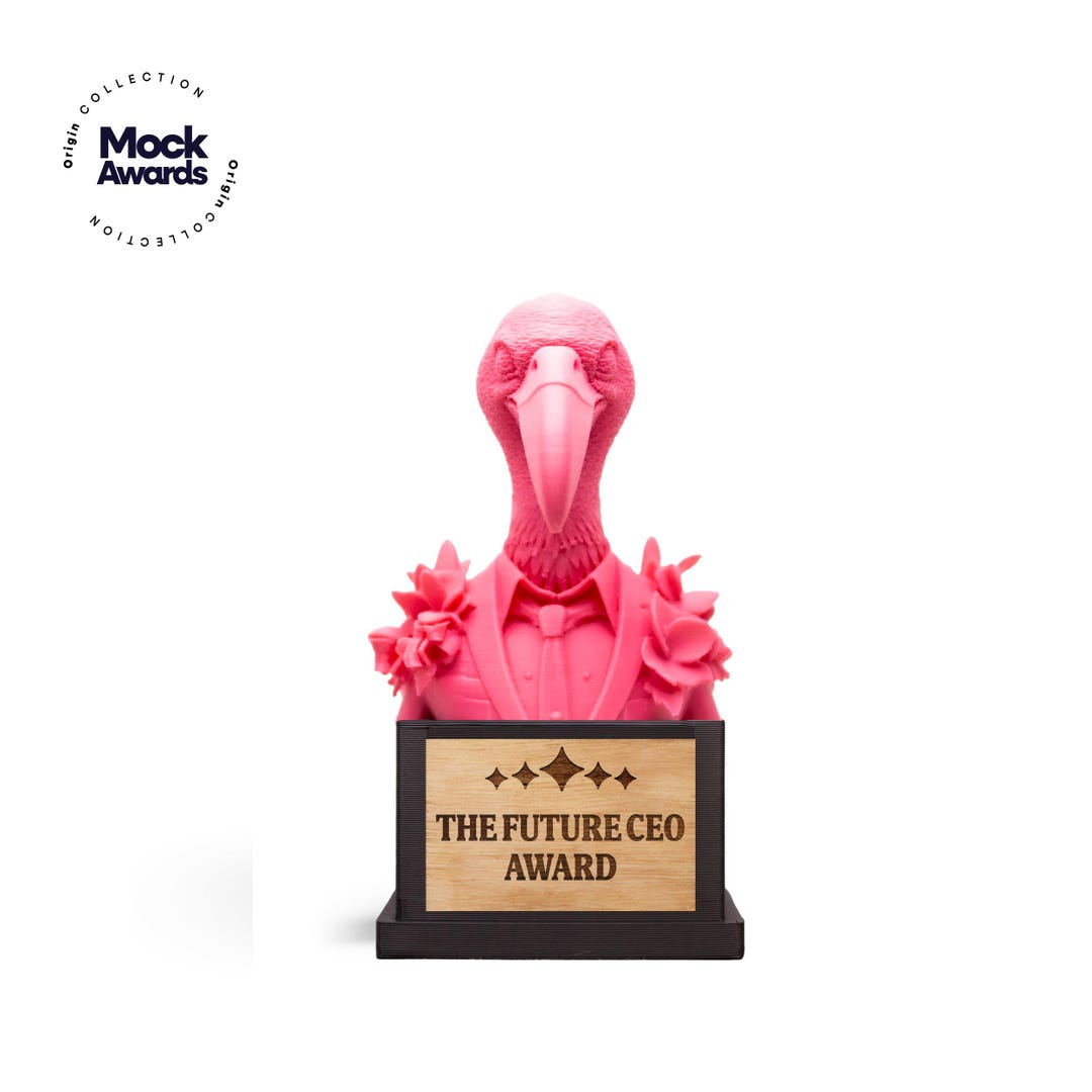 The Feature CEO Award: Flamingo Award, Funny Employee Recognition Gift ...