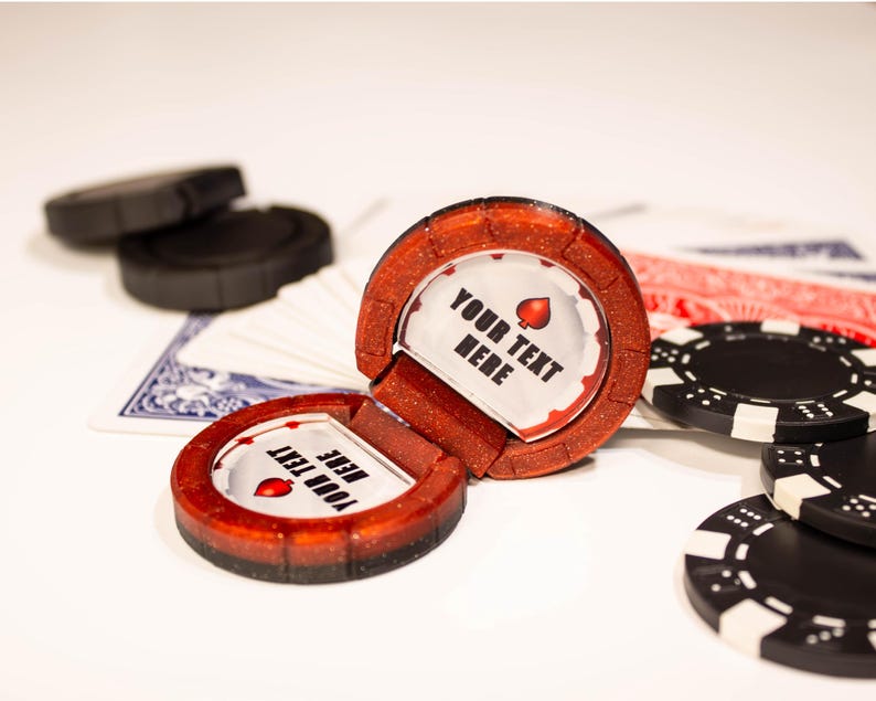 Custom Poker Chip Fidget Spinner - Personalized, Stress Relief, Casino ...