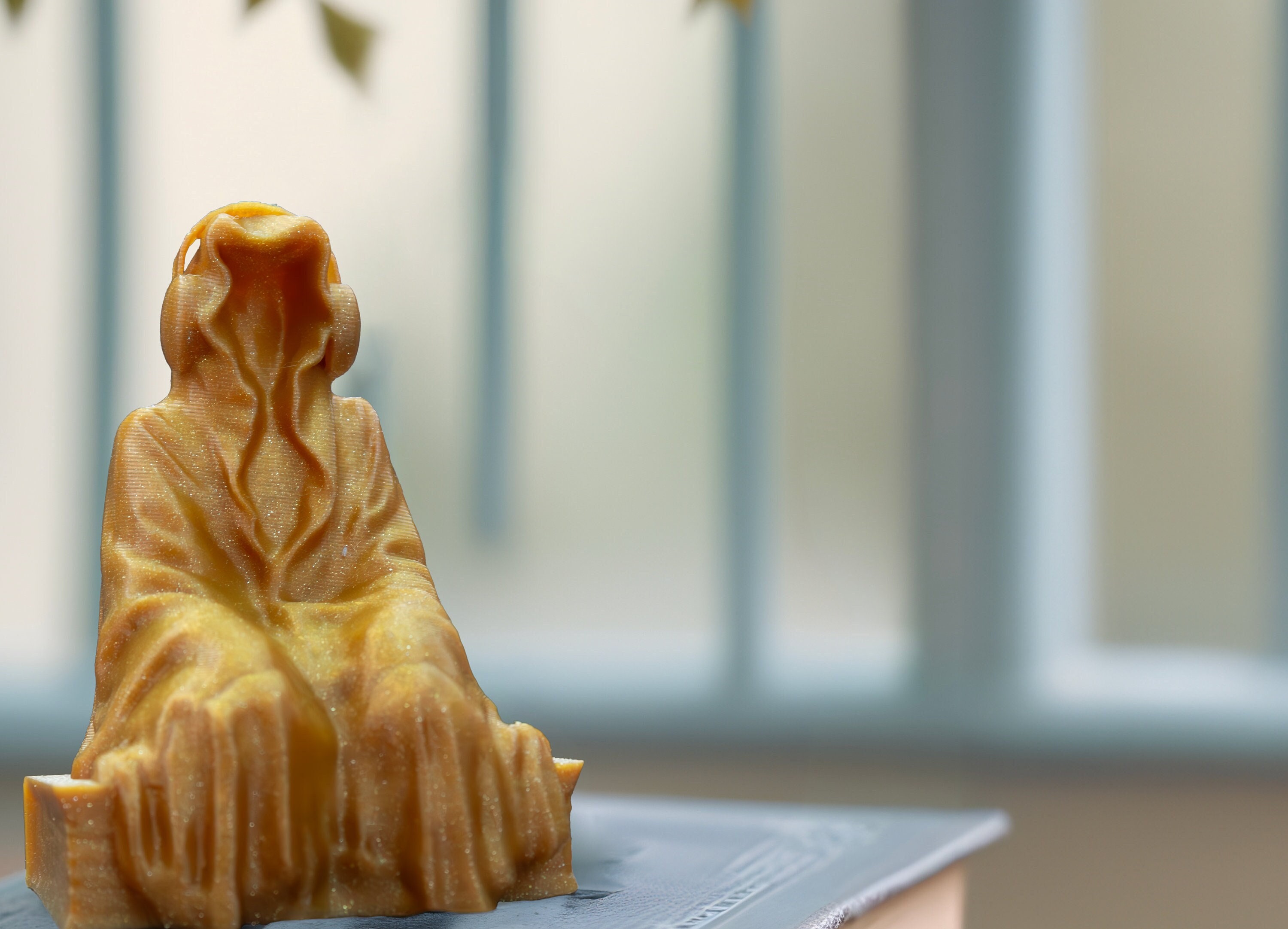 Unique 3d-printed Grim Reaper With Headphones – Sitting on a Book ...
