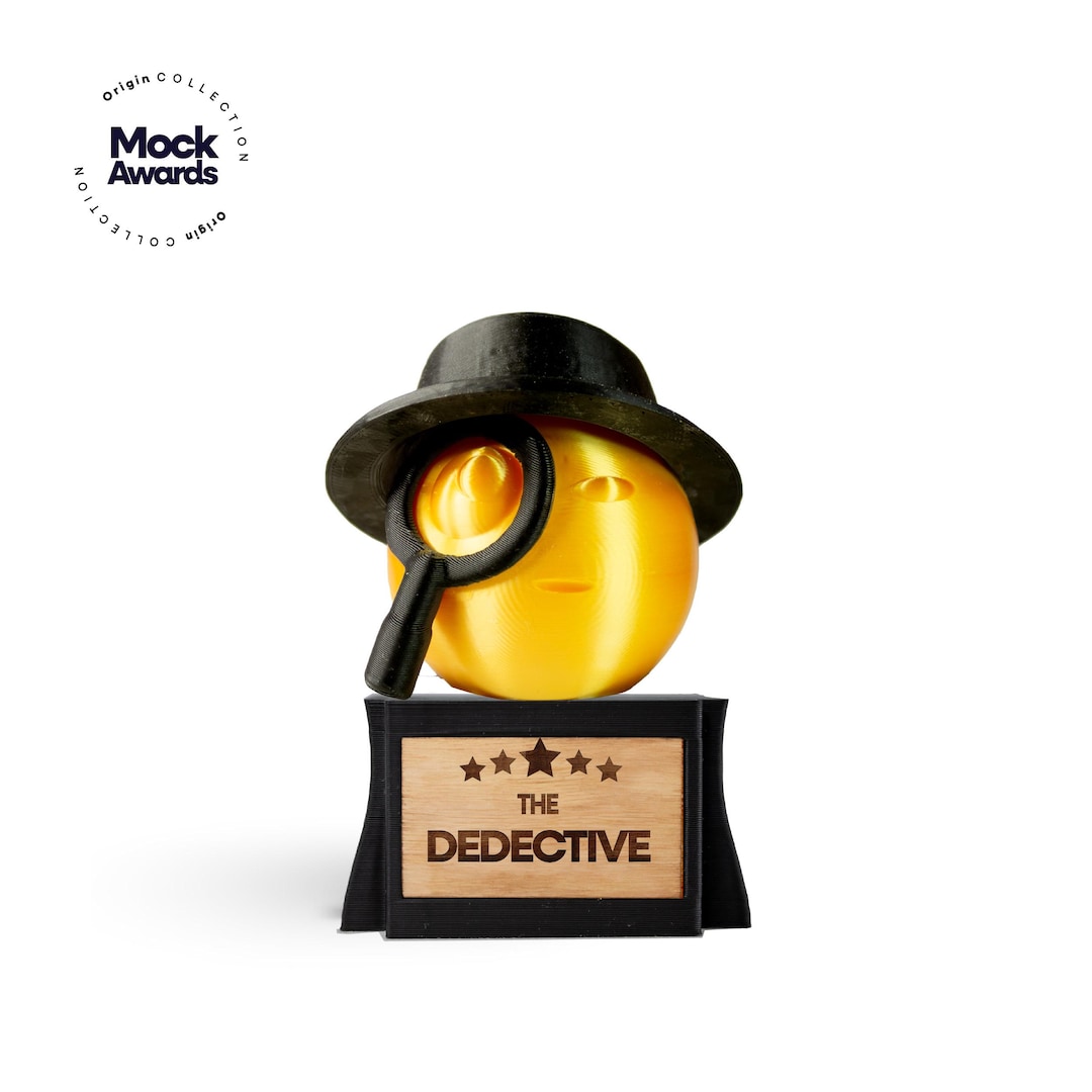 Detective Trophy: Personalized Mystery Award, Funny Sleuth Desk Decor ...