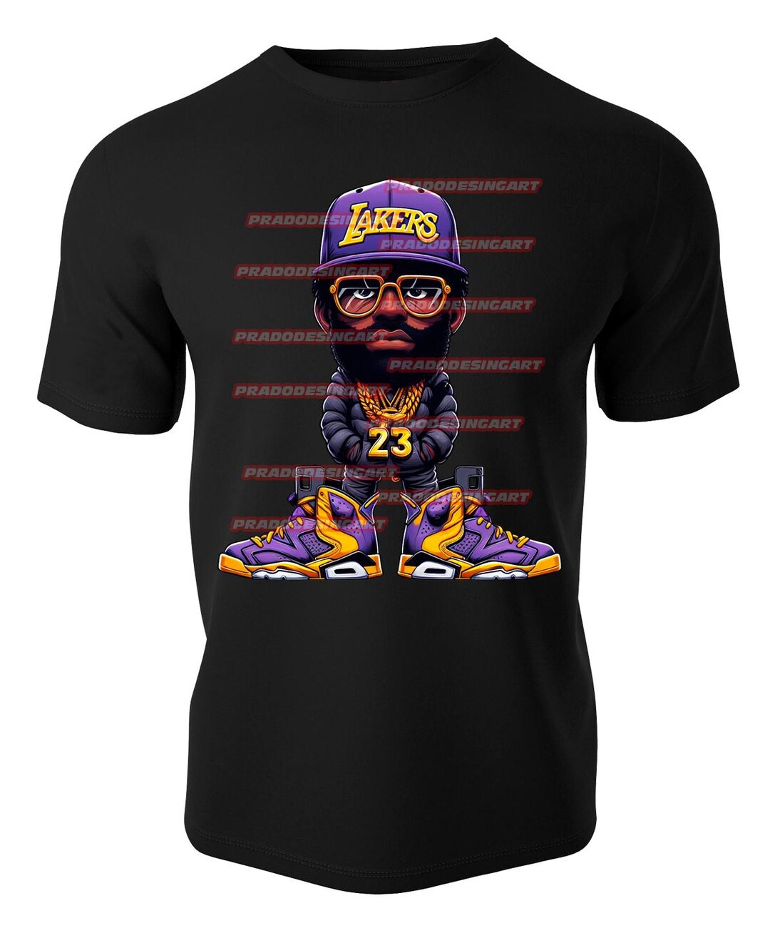 LAKERS Teddy Bear Money Hip Hop Gaffiti Sneakers Hustle T-shirt Dtf ...