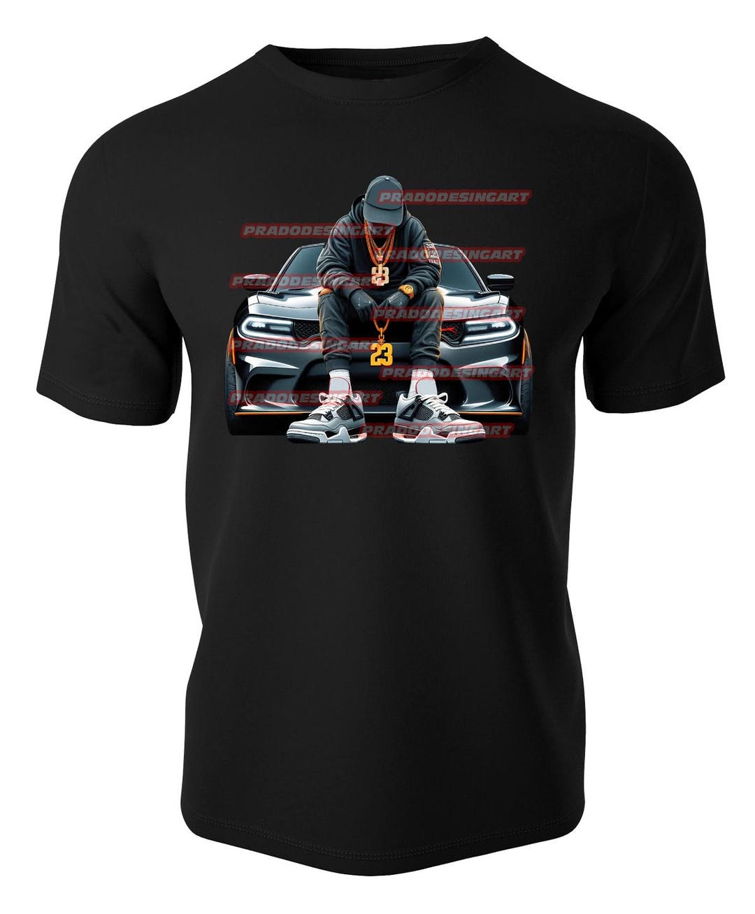 Dodge Charger KAWS Teddy Bear Hip Hop Gaffiti Sneakers Hustle T-shirt ...