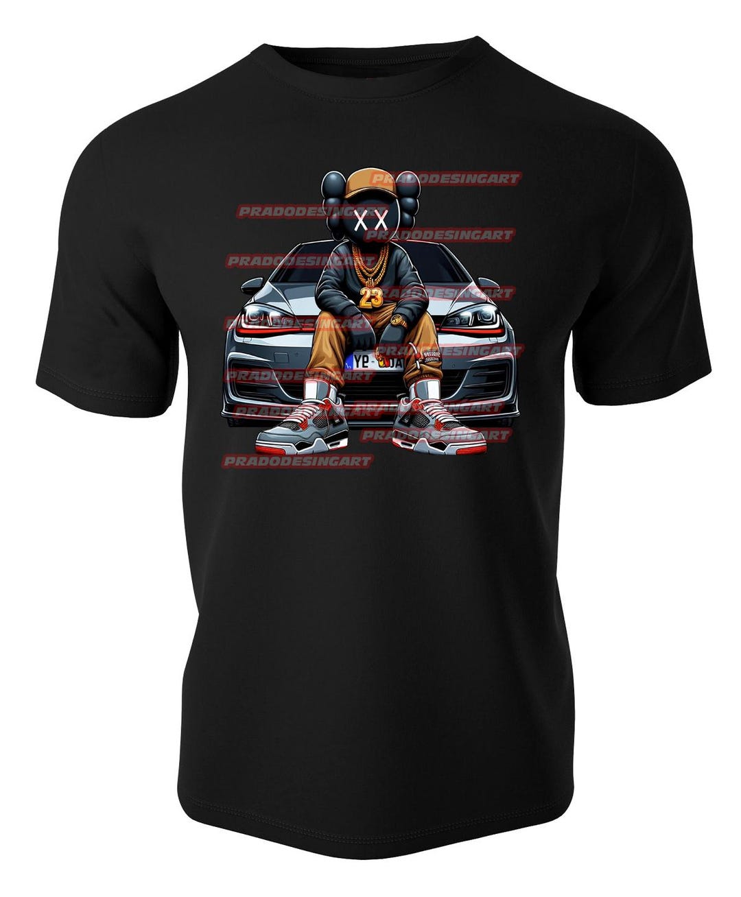 Volkswagen Gti Teddy Bear Hip Hop Gaffiti Sneakers Hustle T-shirt Dtf ...