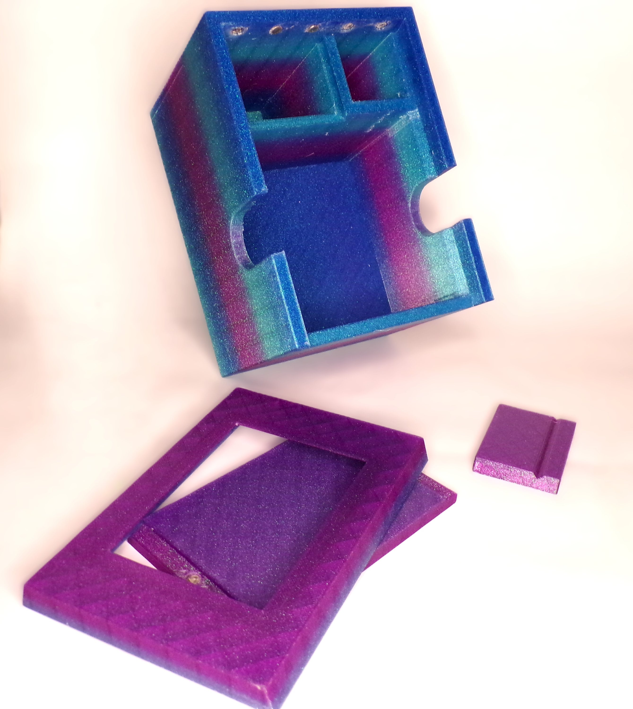 3D Printed Deck Box for 100 Double Sleeved Cards With Dice Storage - Etsy