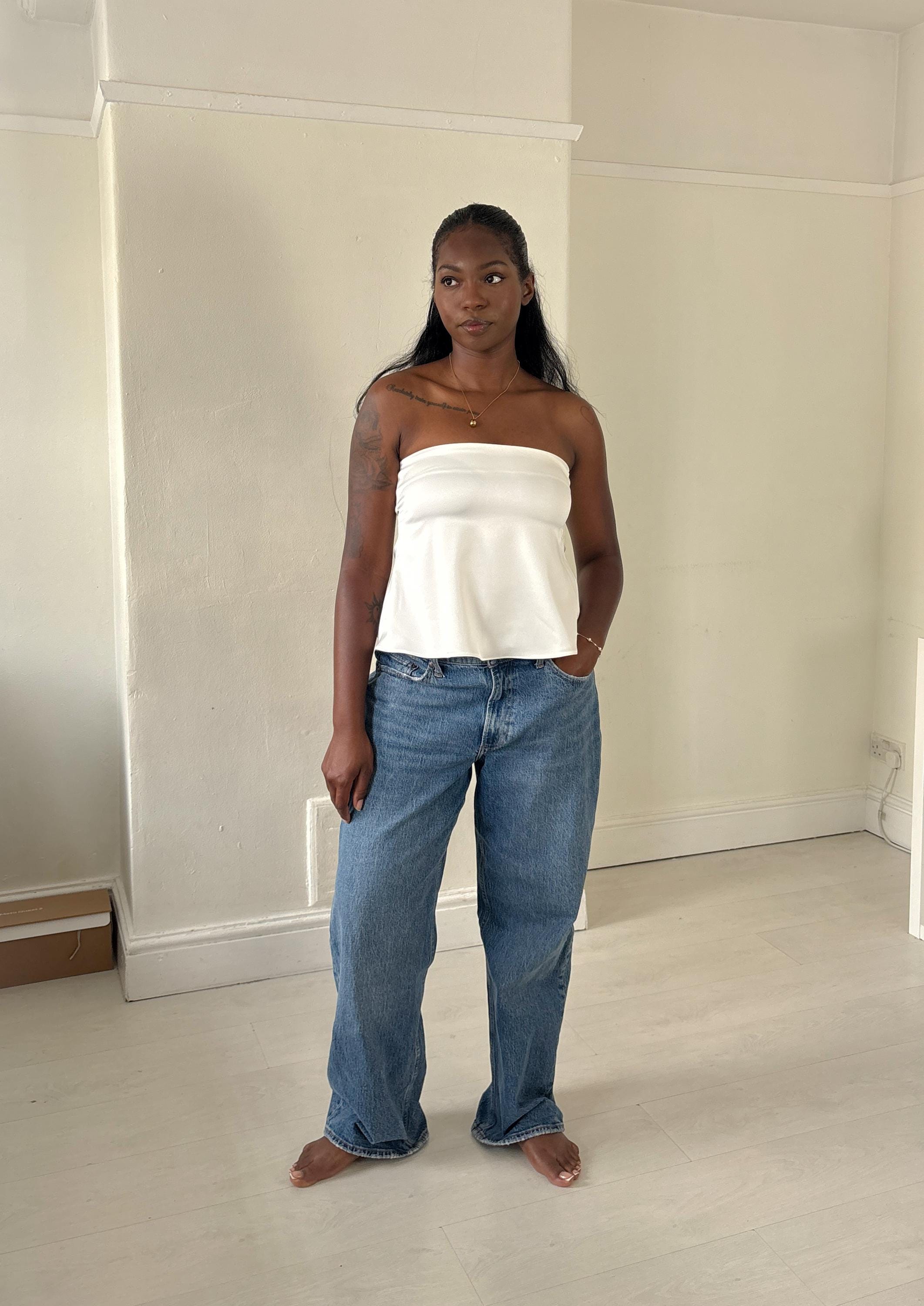 Peplum Bandeau Top Sewing Pattern: Beginner-friendly PDF (sizes UK 6-16 ...