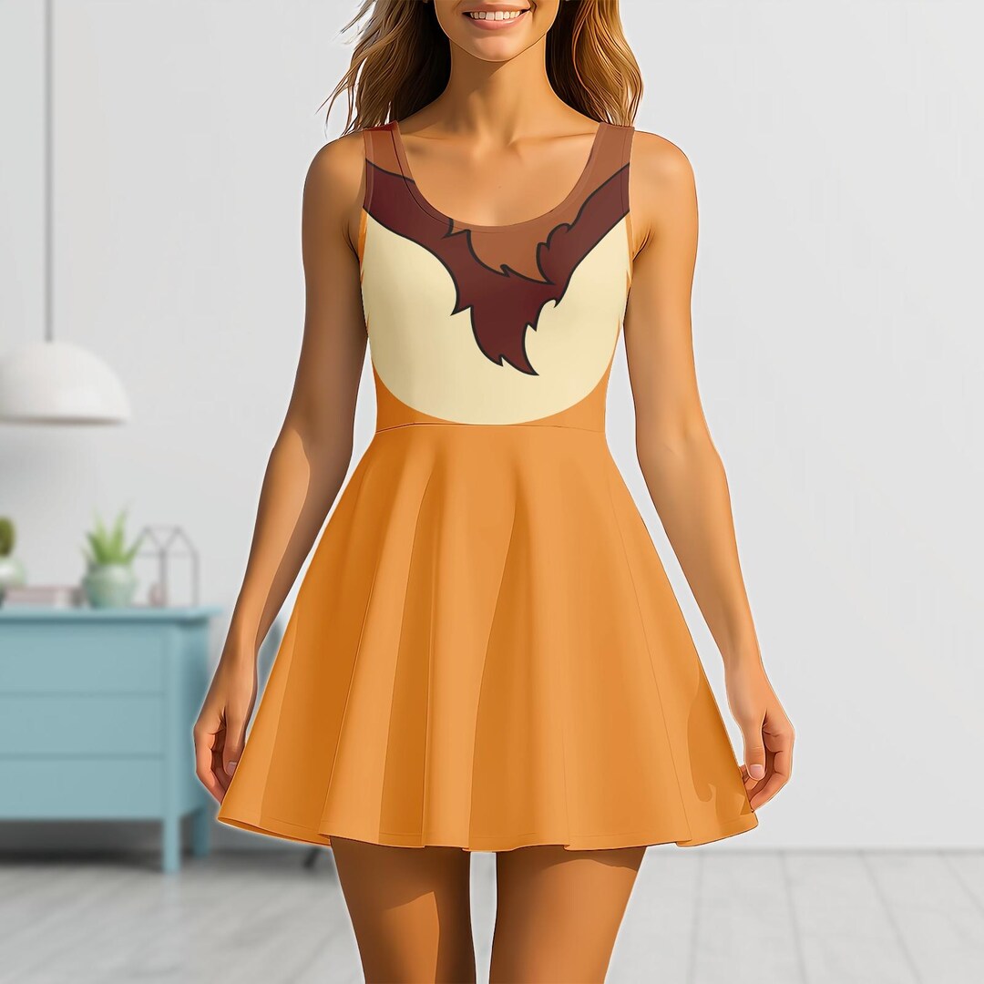 Disney Simba Skater Dress, Lion King Cosplay Dress Women, Disney Animal ...
