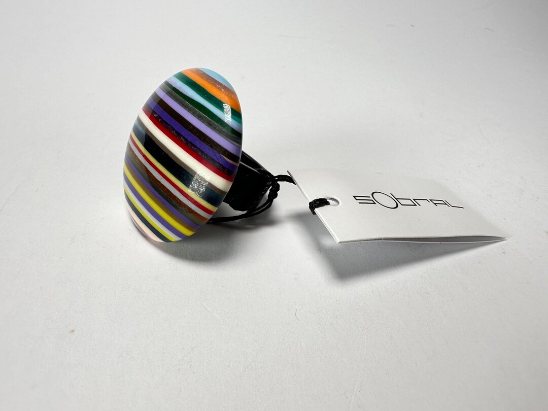 Official Sobral Pop Art bead Efeitos Resin Ring 004764 Size UK O / US 7 ...