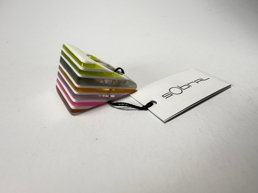 Official Sobral Candy Pop fizz Resin Ring 005400 Size UK O / US 7.5 - Etsy