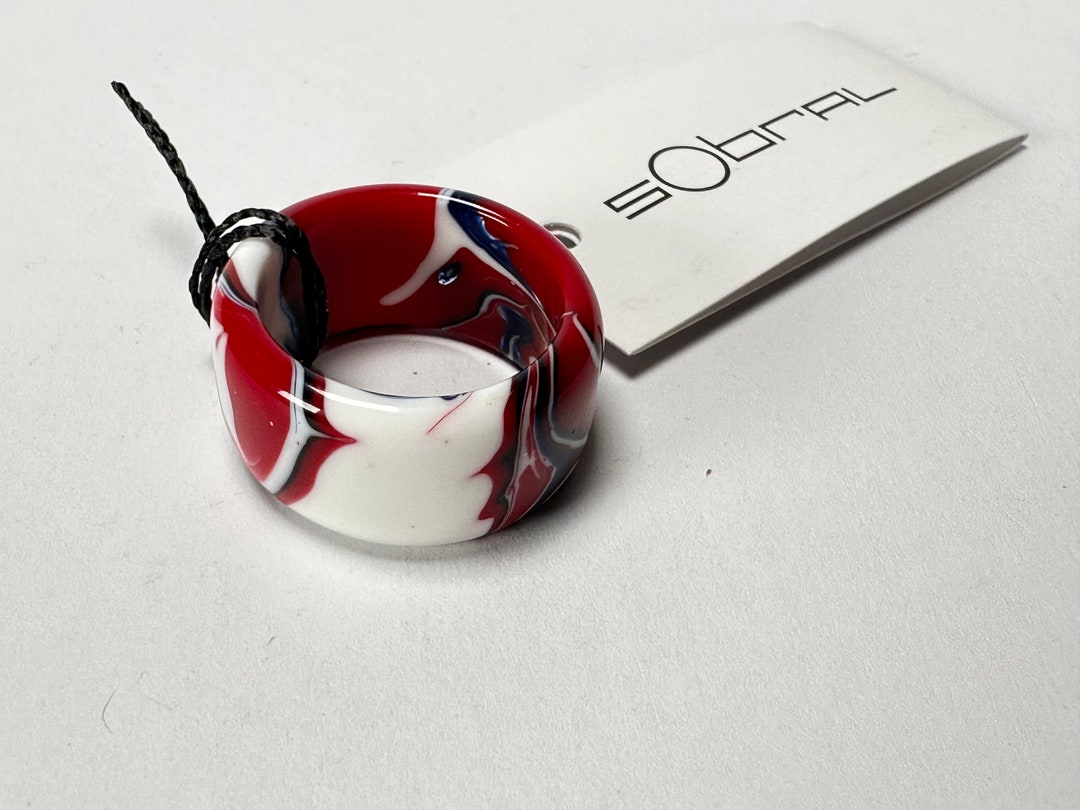 Official Sobral marianne rika Resin Ring 003257 Size UK Q / US/8 - Etsy