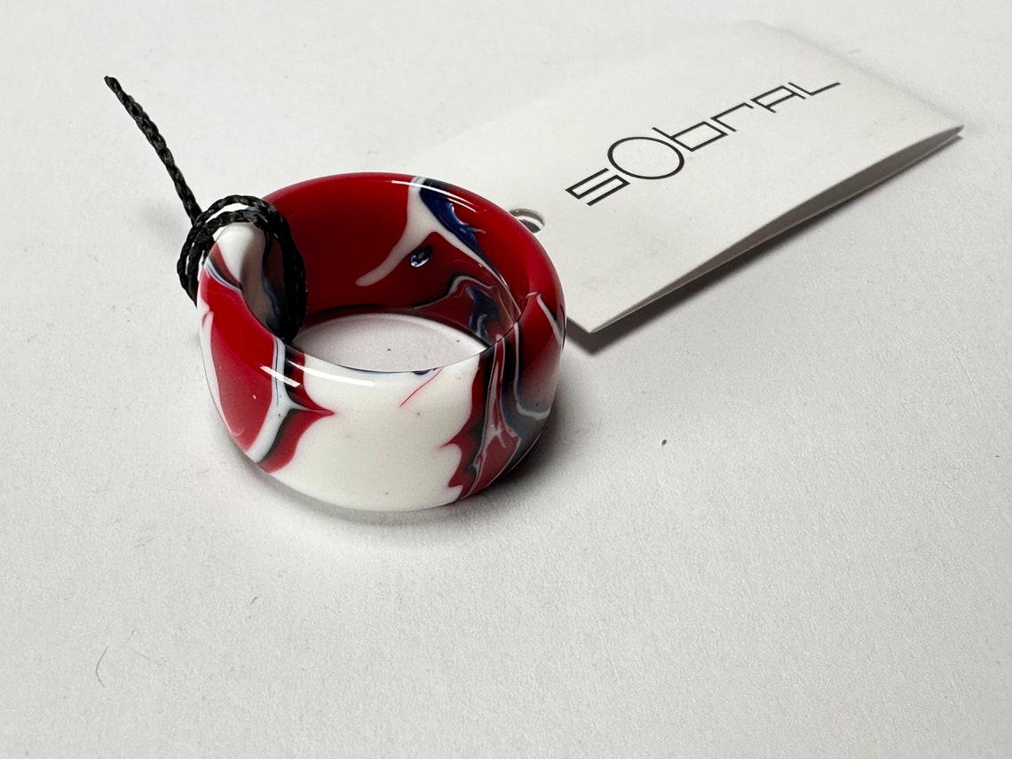 Official Sobral marianne rika Resin Ring 003257 Size UK Q / US/8 - Etsy