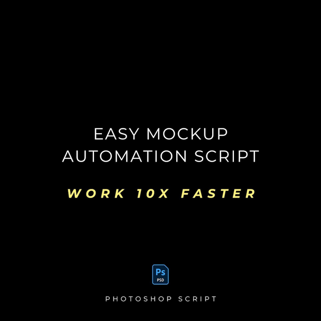 Easy Photoshop Mockup Script | Fast Mockup Generator | Batch Mockup Tool | Quick Mockup Creator ...
