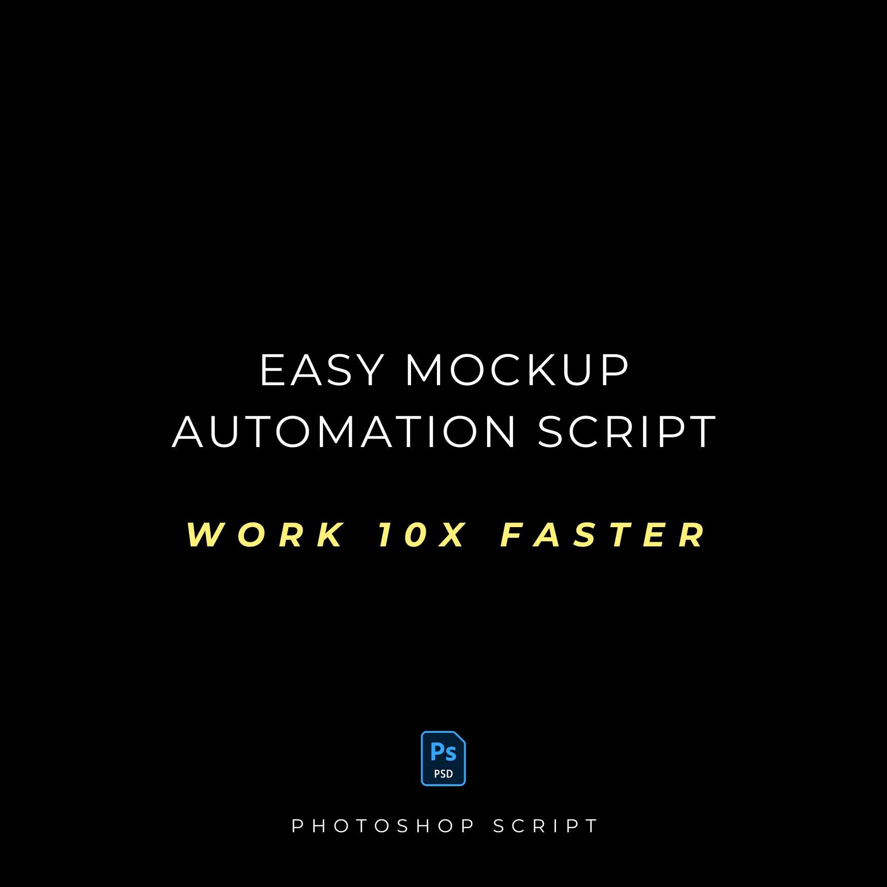 Easy Photoshop Mockup Script | Fast Mockup Generator | Batch Mockup ...