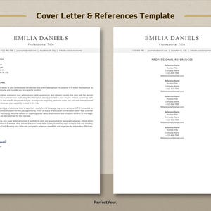 Modern ATS Resume Templates Word, ATS Friendly CV Templates, Cover ...