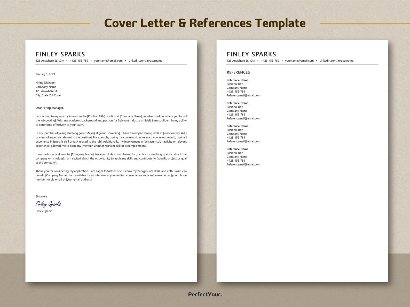 College Student Resume With Cover Letter, Fresh Graduate Resume ...