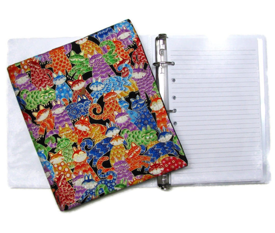 HALF SIZE BINDER Cover, for Avery 3-ring Mini Binders, Cotton, Padded ...