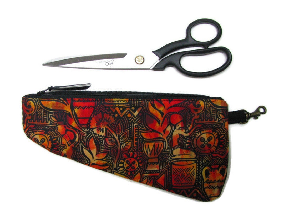 SCISSORS CASE PADDED Perfect for Sewing Classes, Fully Lined Zipper ...