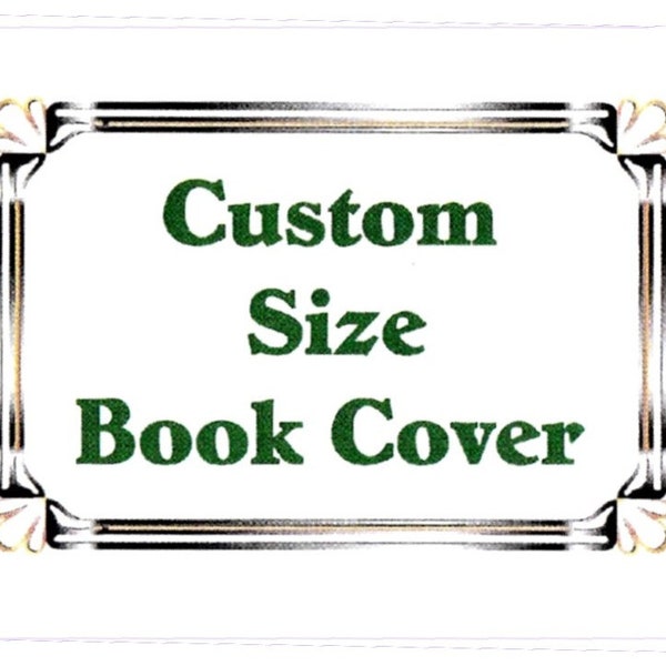 Book Cover Custom Size - Etsy