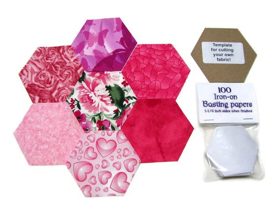 SAVE EPP KIT Hexagon set diy precut 84 cotton hexies | Etsy