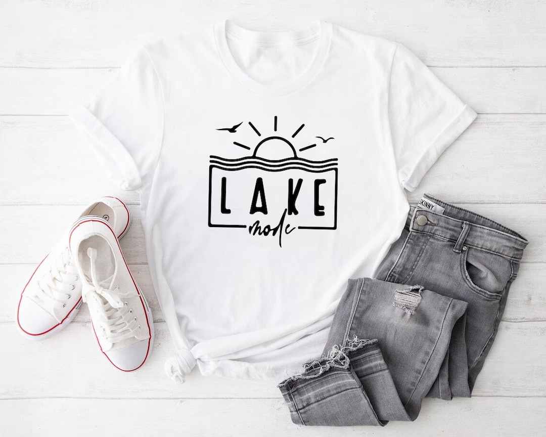 Lake Mode Shirt, Camping Crew Shirt, Camper Shirt,lake Life T-shirt ...