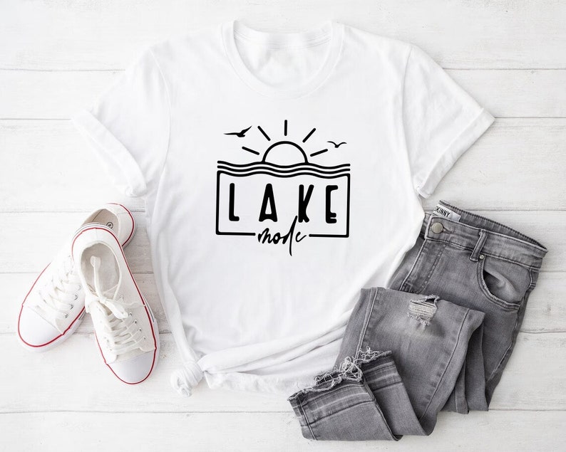 Lake Mode Shirt, Camping Crew Shirt, Camper Shirt,lake Life T-shirt,summer Shirt,lake Vacation ...